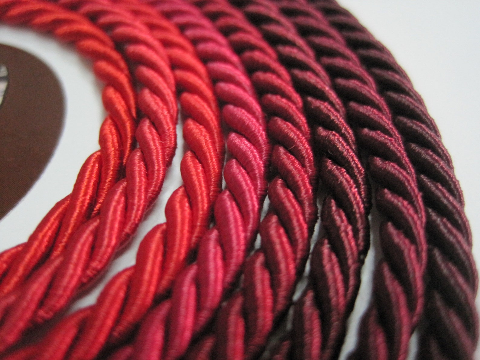 5 Yd 4 mm Twisted Cord Red Twisted Cord Red soutache | Etsy