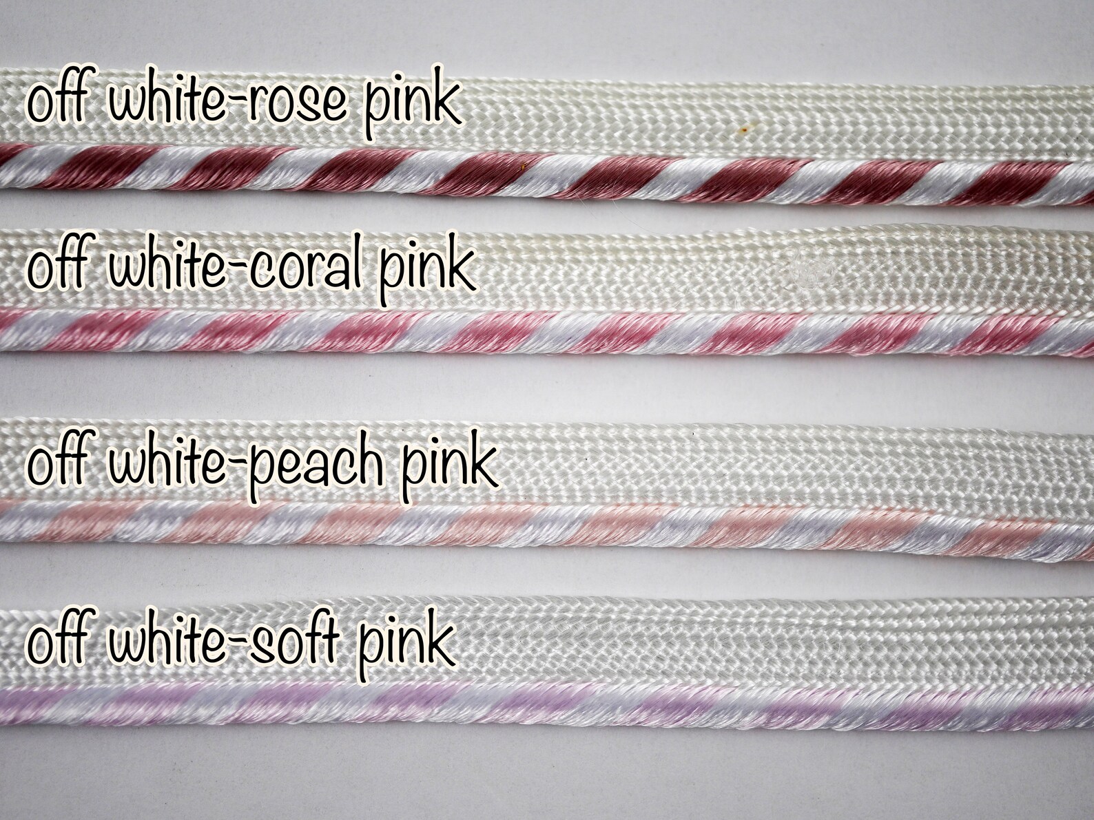 5 Yards Pink Lip Cord Piping, Edge Piping, Decorative Edging, Lip Cord ...