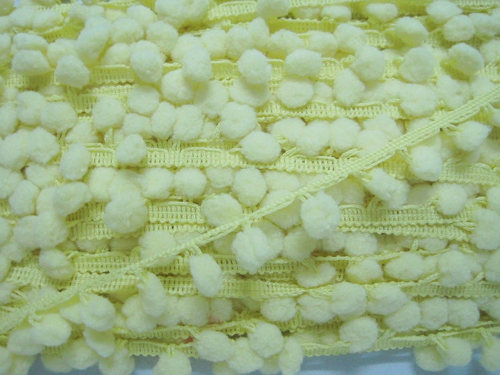 5 yards Mini Pom Pom Trim Light Yellow Pom Pom Trim | Etsy