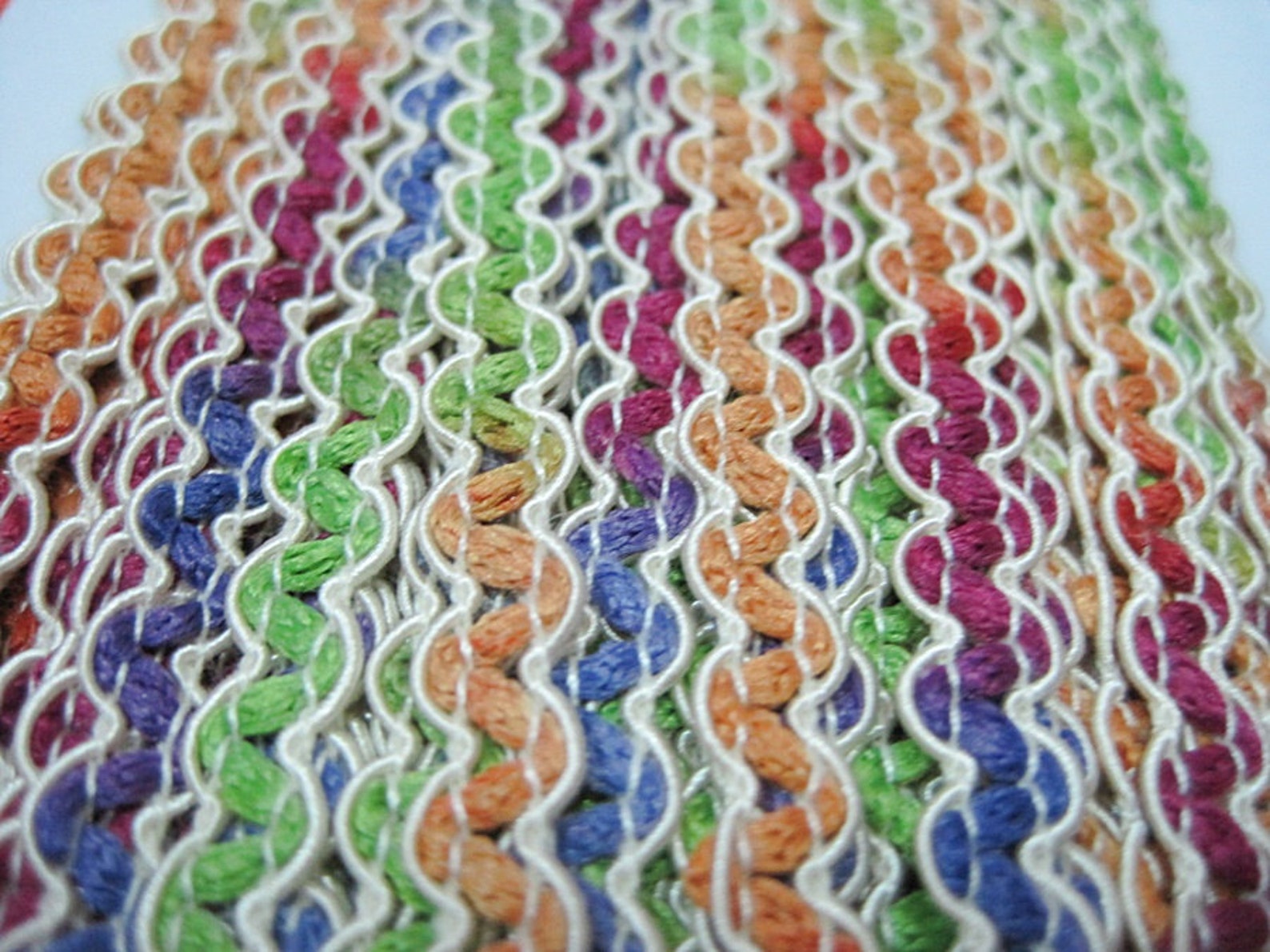 5 yards Multicolored Rick Rack Trim Ric Rac Trim Rick Rack | Etsy