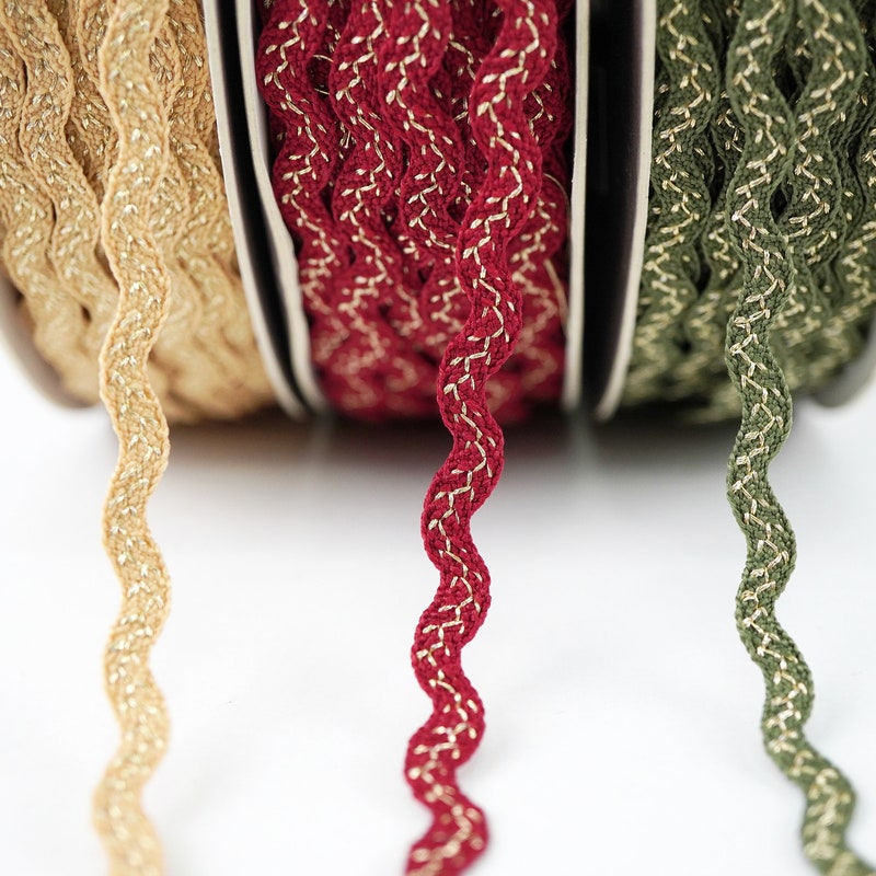 Embroidered Rick Rack Red - Etsy