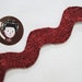 5 Yards Red Jumbo Metallic Rick Rack Trim, Metallic Rick Rack, Metallic ...