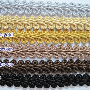 5 Yards 1/2" Navy Blue Gimp Braided Trim, Gimp Braid, Braided Cord ...