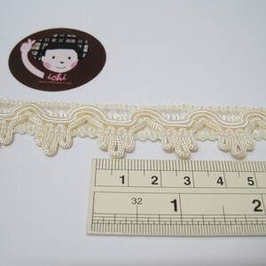 5 Yards Cream Scalloped Loop Fringe, Vintage Lace, Loop Trim, Wholesale ...