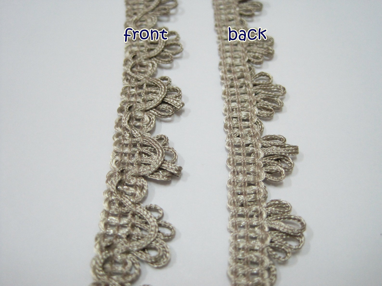 5 Yards Warm Gray Lace Trim Gray Trim Loop Trim Wholesale - Etsy