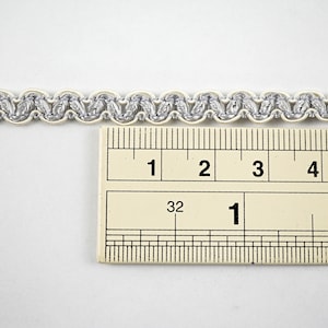 5 Yards Gray Rick Rack, Rick Rack Trim, Zig Zag Trim, Zig Zag, Ric Rac ...