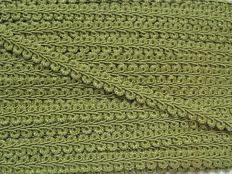 5 Yards 3/8 Olive Drab Green Gimp Braided Trim Gimp | Etsy