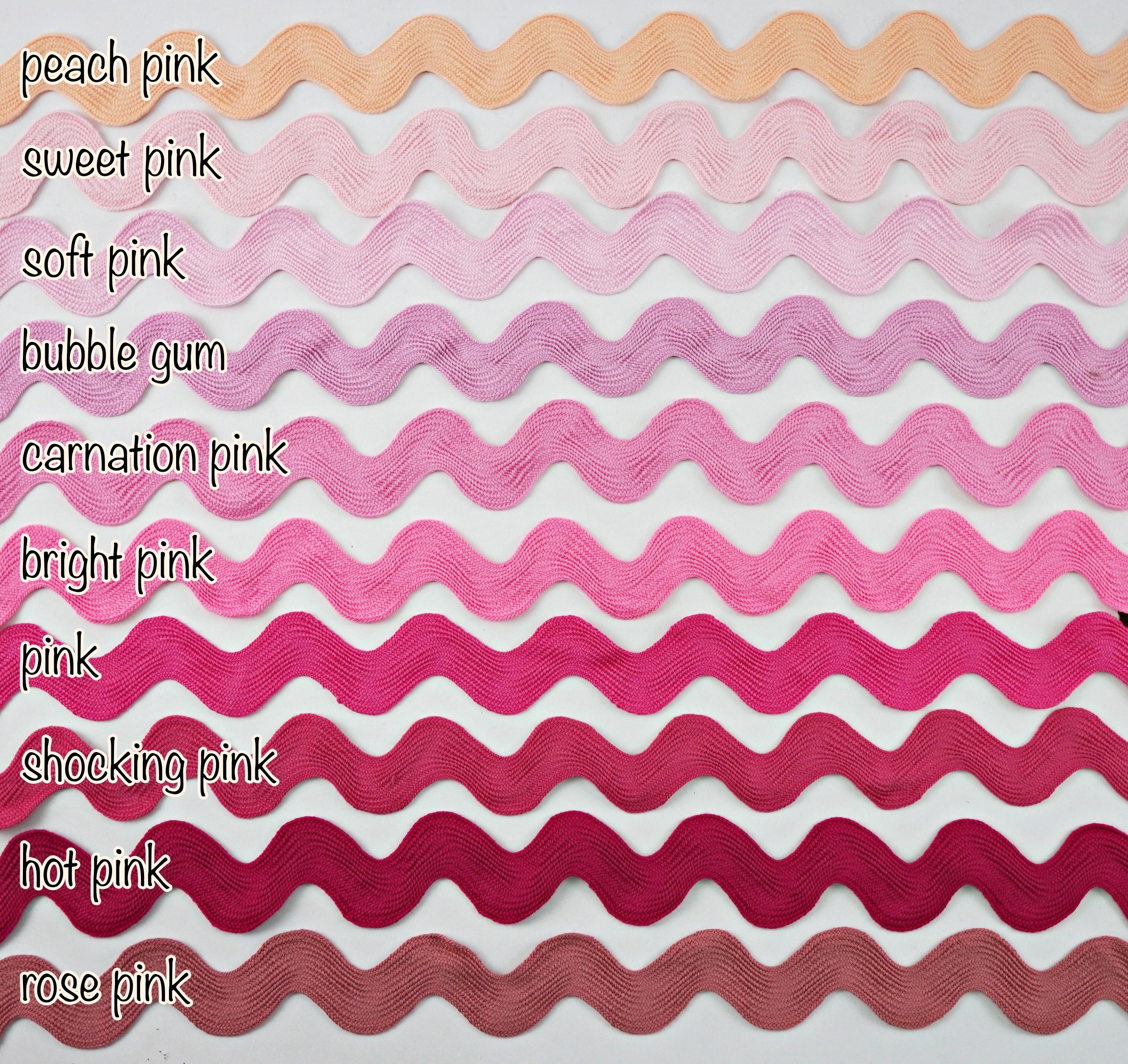 5 Yards Pink Jumbo Rick Rack Trim Pink Rick Rack Jumbo Ric - Etsy Australia