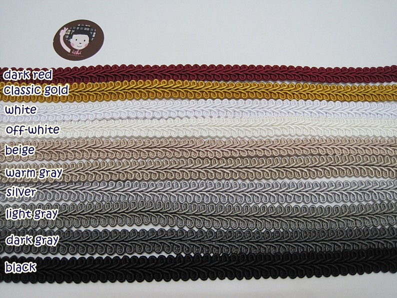 5 Yards 9/16 Silver Gimp Braided Trim Gimp Braid | Etsy