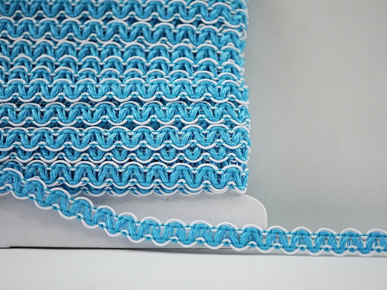5 Yards Blue Rick Rack, Rick Rack Trim, Zig Zag Trim, Zig Zag, Ric Rac ...