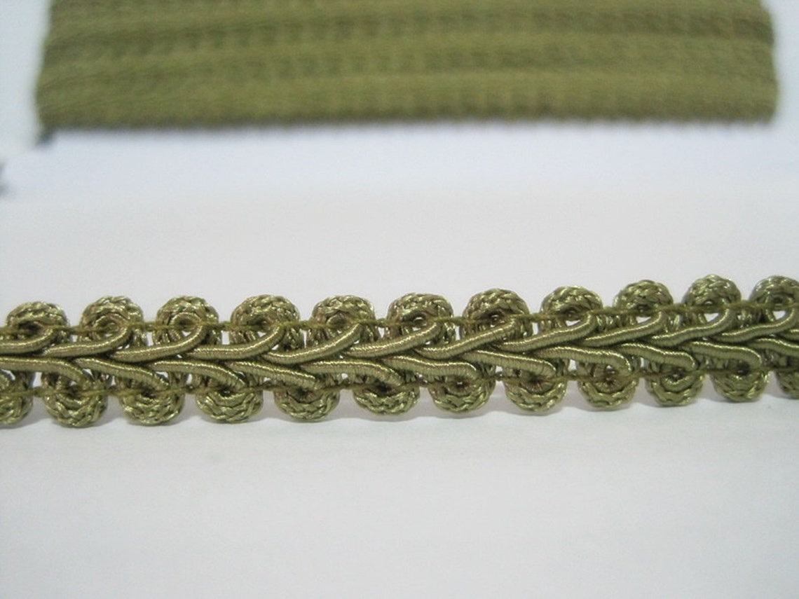 5 Yards 3/8 Olive Drab Green Gimp Braided Trim Gimp | Etsy