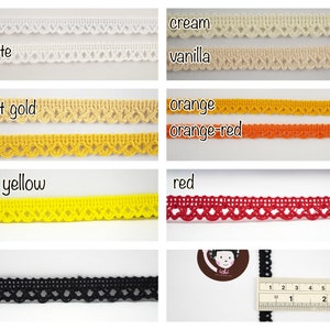 5 Yards Bright Yellow Lace Trim, Lace Trim, Lace Trim Ribbon, Wholesale ...