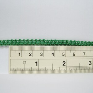 5 Yards 3/16" Green Gimp Braided Trim, Gimp Braid, Braided Cord ...