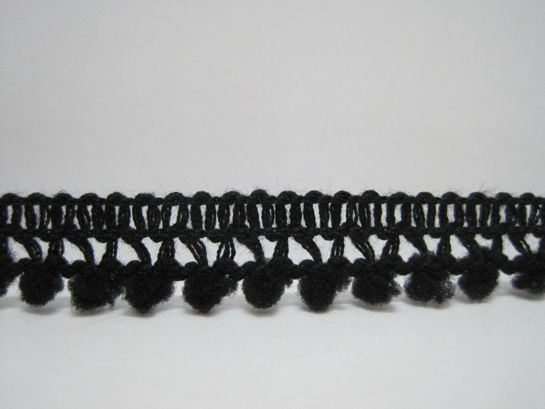 5 Yards Black Tiny Pom Pom Trim Mini Pom Pom Trim Tiny Pom | Etsy