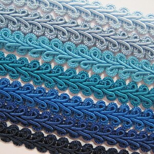 5 Yards 1/2" Red Gimp Braided Trim, Gimp Braid, Braided Cord, Braided ...