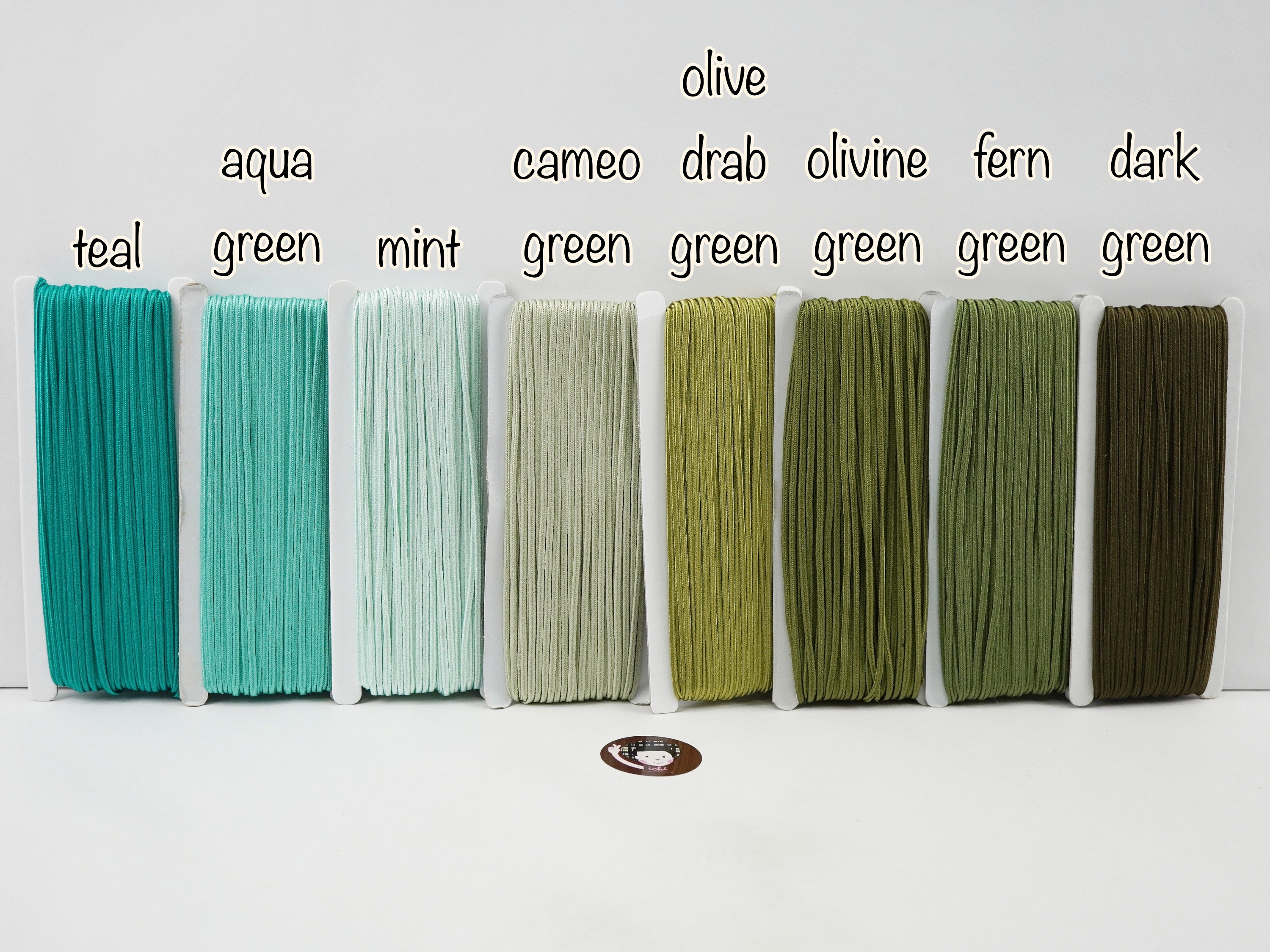 5 Yards 3 Mm Aqua Green Soutache Braid, Braided Cord, Soutache Cord ...