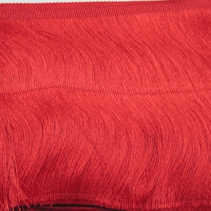 1 Yard 4" to 10" Red Chainette Fringe, Red Trim, Fringe Tassel Trim ...