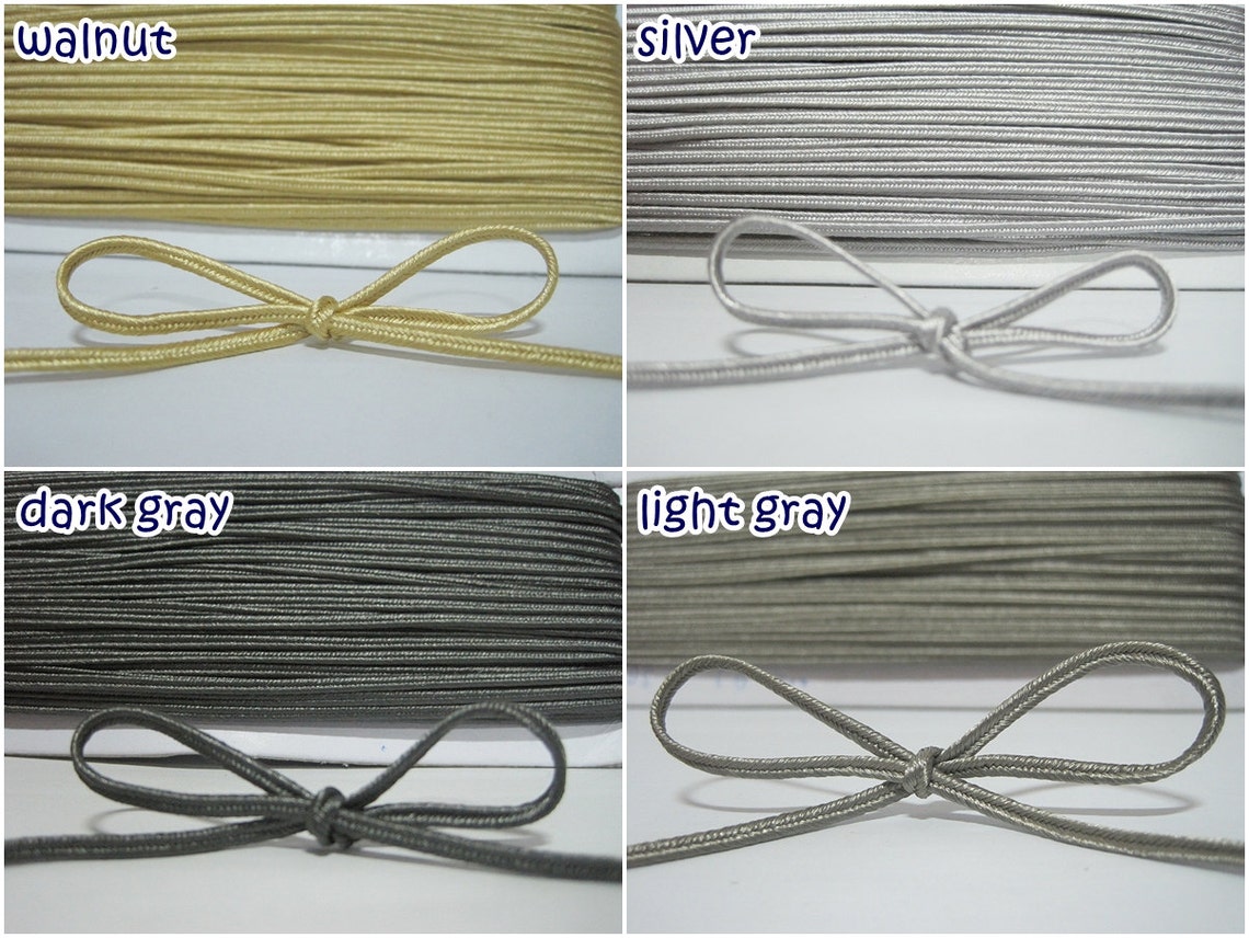 5 Yards 3 Mm Orange Soutache Braid Braided Cord Soutache | Etsy