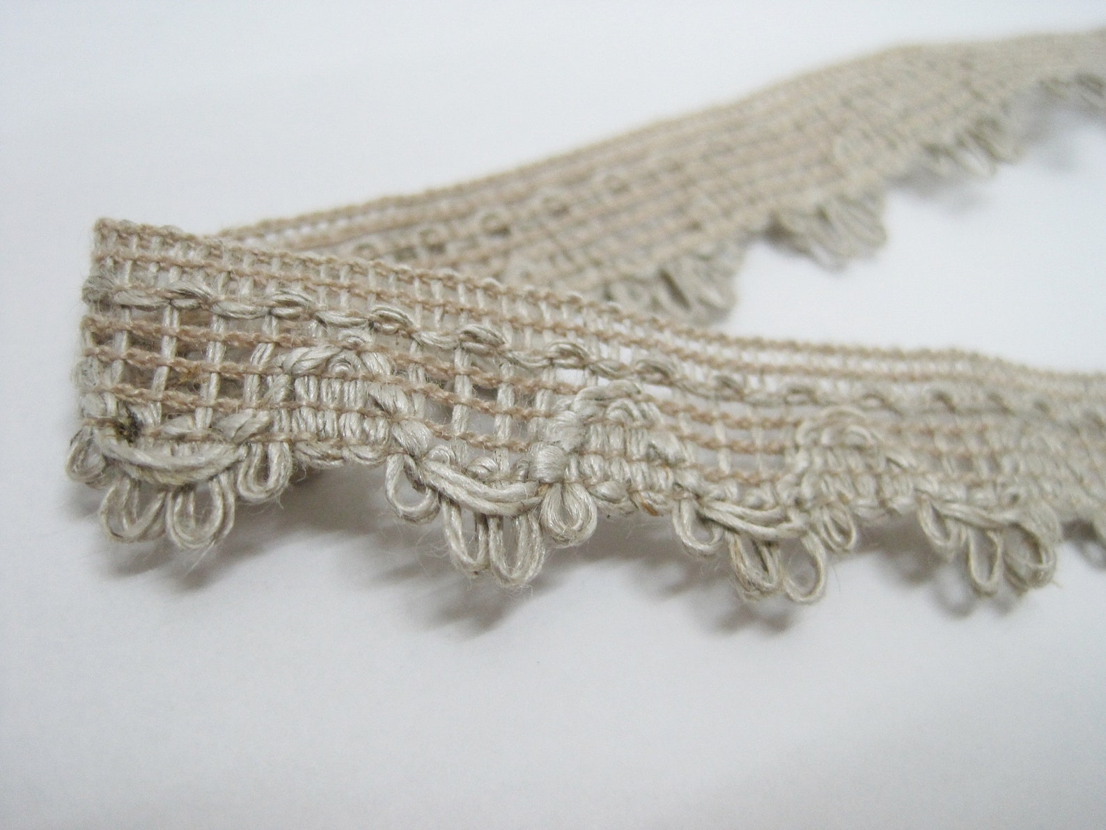5 Yards Linen Lace, Natural Trim, Wholesale Trims, Linen Lace, Natural ...