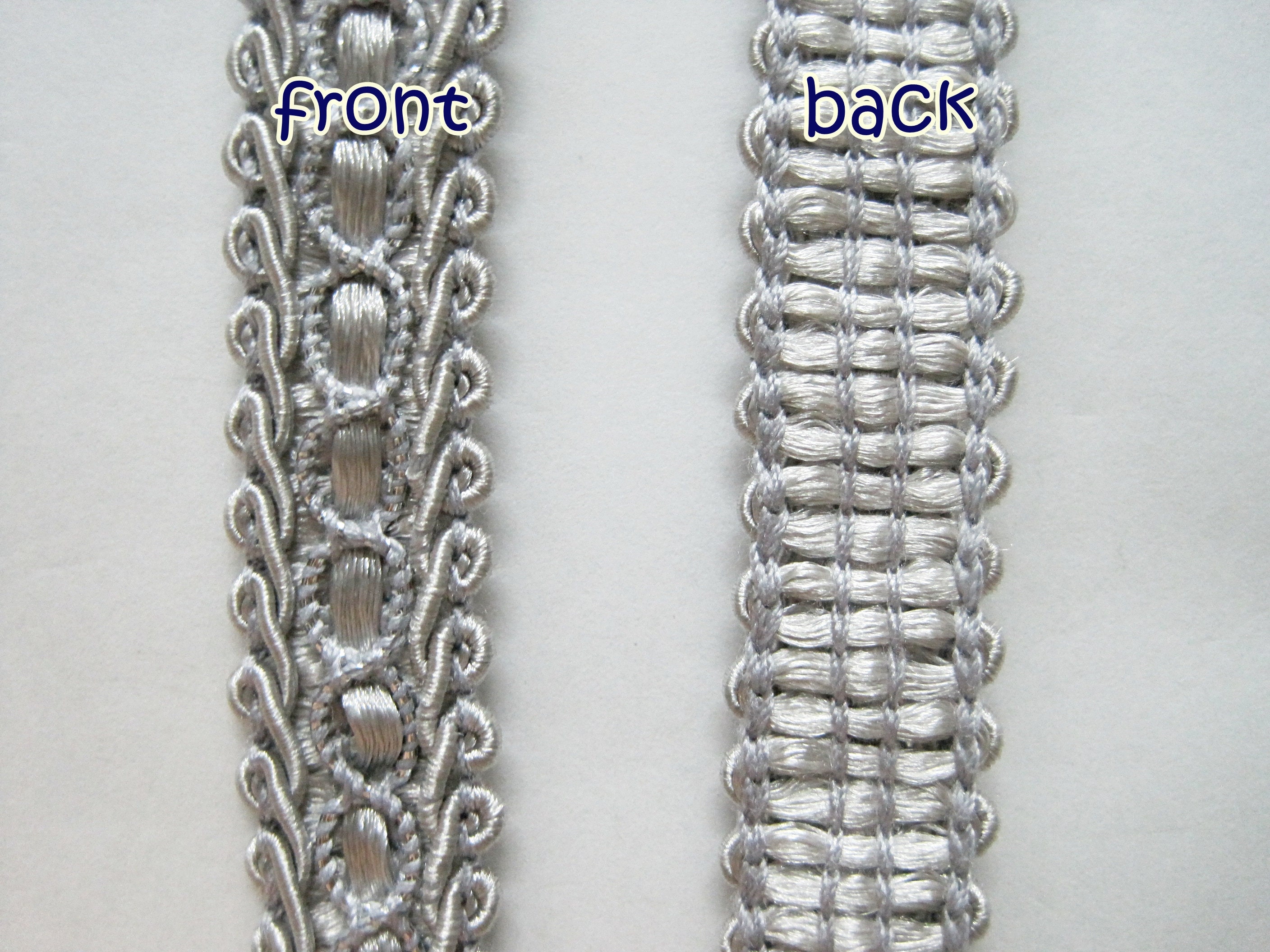 5 Yards 1/2 Silver Gimp Braid Trim Silver braided trim | Etsy