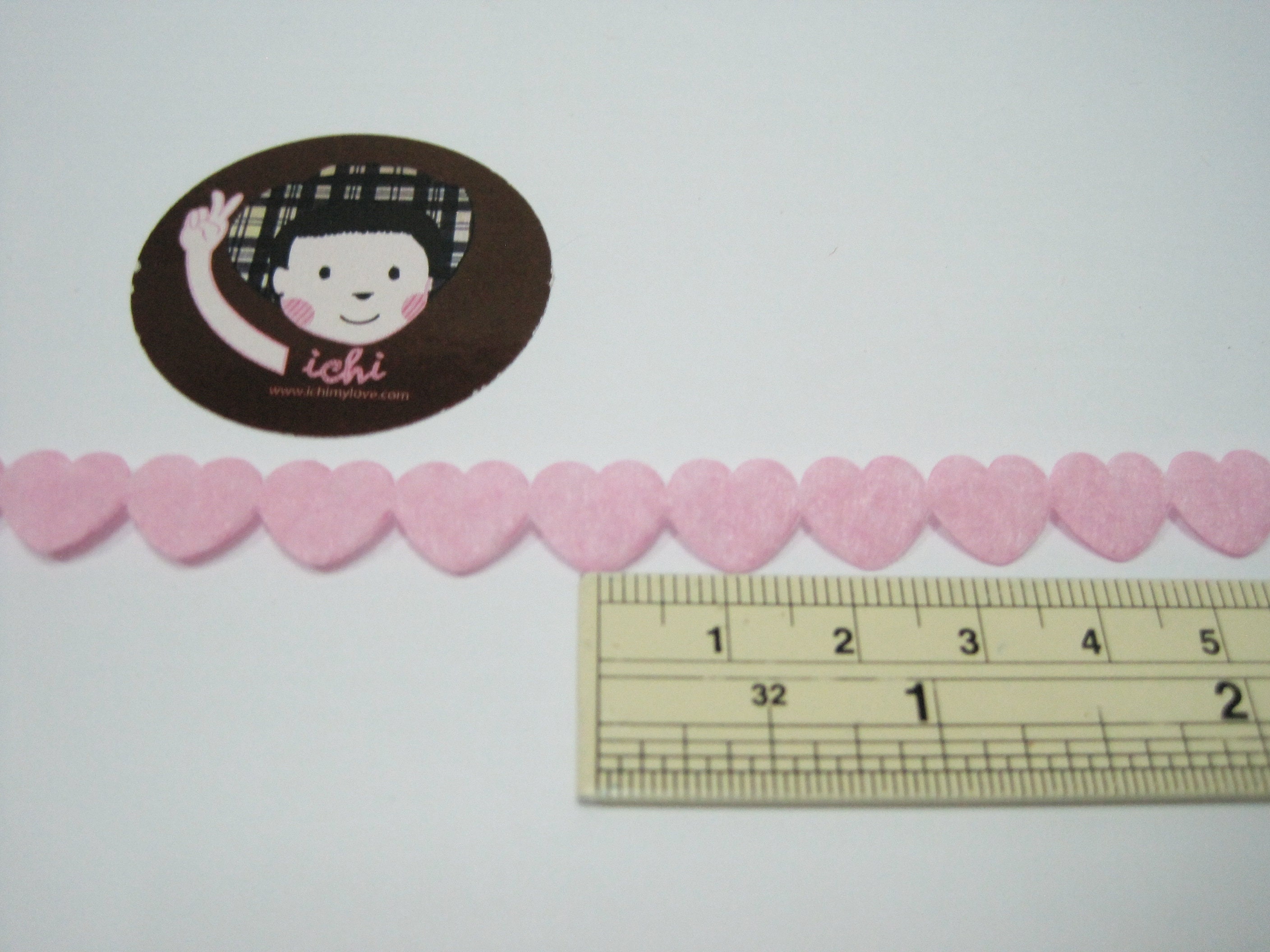 5 Yards Felt Heart Trim Pink Heart Trim Felt Trim Sewing - Etsy UK