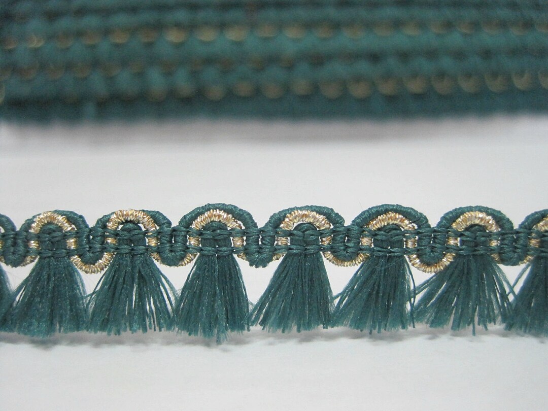 5 Yards Ocean Green Tassel Trim, Green Trim, Wholesale Trim, Trim Lot ...