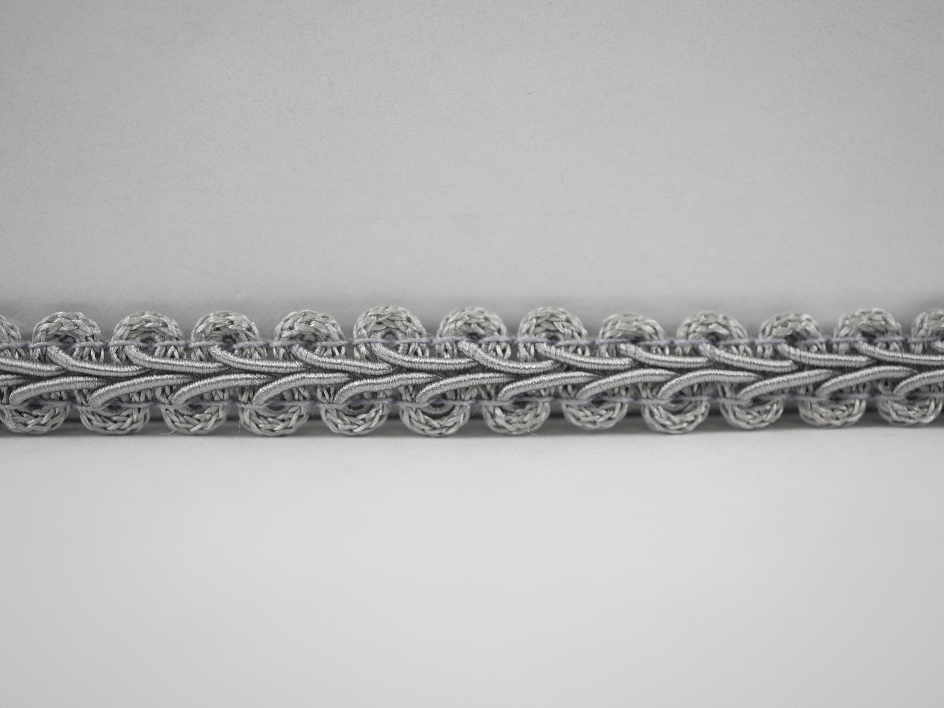 5 Yards 3/8 Silver Gimp Braided Trim Gimp Braid - Etsy UK