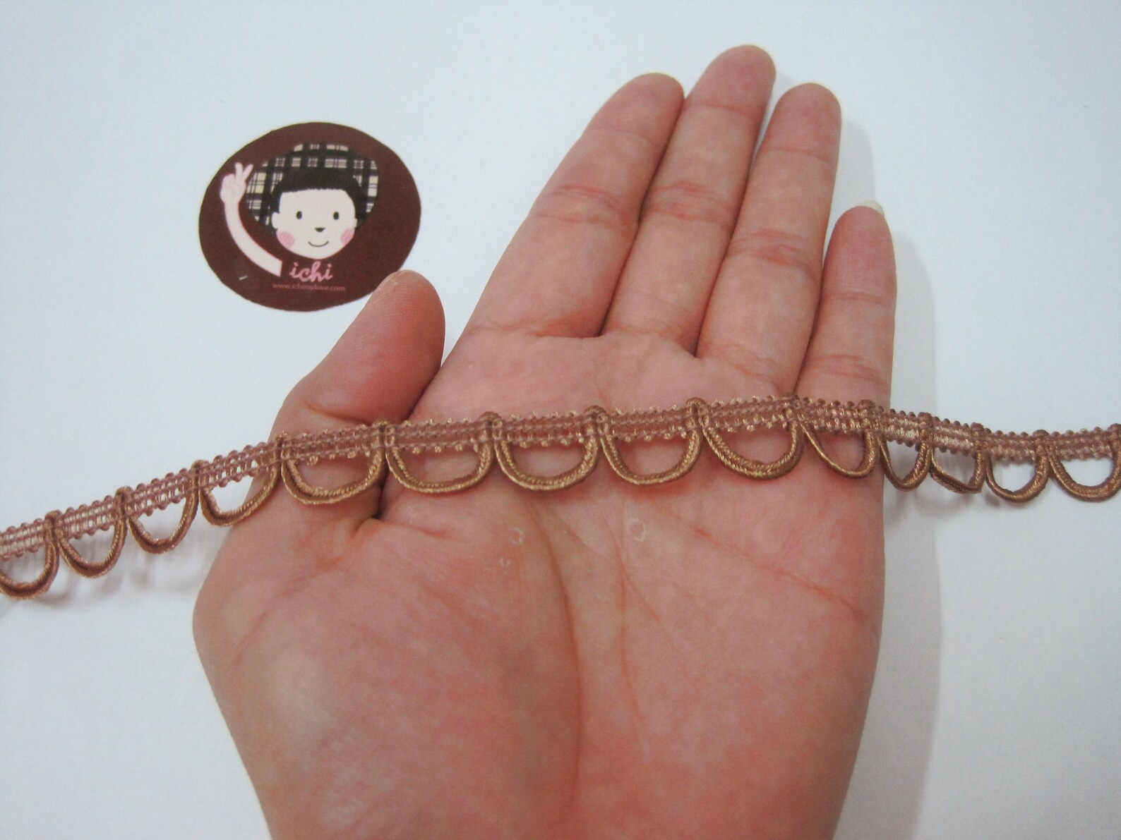 5 Yards Brown Loop Trim, Loop Trim, Braided Trim, Button Looping Trim ...