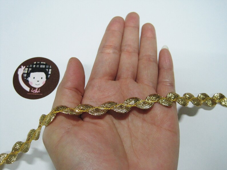 5 Yd 1/2 Light Gold Metallic Rick Rack Trim Gold Trim | Etsy