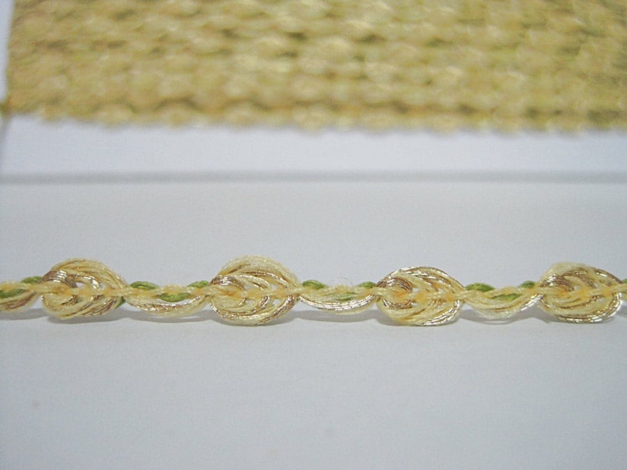 5 Yards Gold Flower Braided Gold Ribbon Wholesale Ribbon - Etsy
