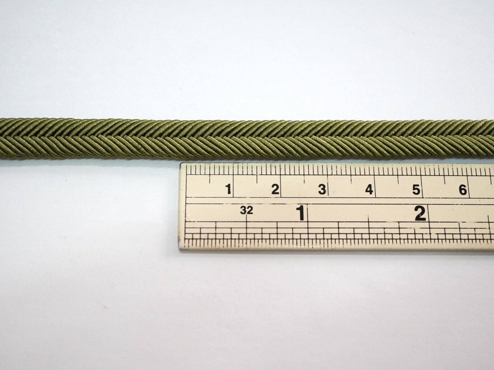 5 Yards 10 Mm Olivine Green Soutache Cord, Soutache Braid, Shiny Cord ...