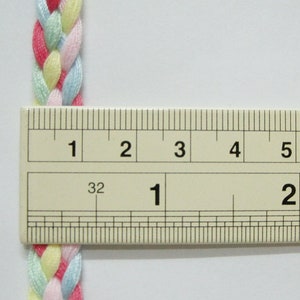 5 Yards Braided Trim, Multicolored Trim, Flat Braided Cord, Braided ...