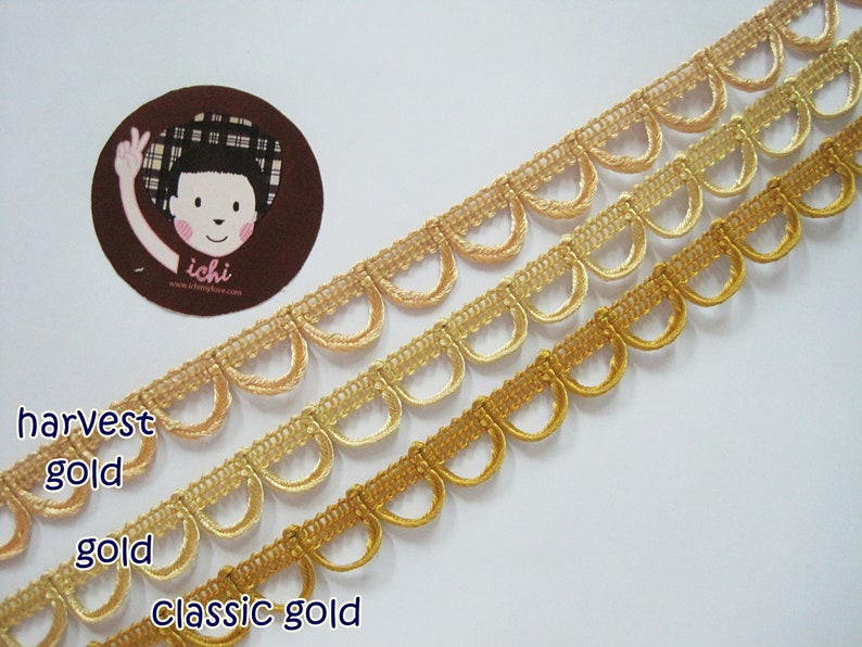 5 Yards Gold Loop Trim Loop Trim Braided Trim Button - Etsy