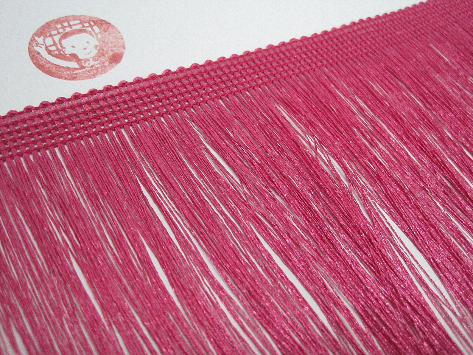1 Yard 4 to 10 Hot Pink Chainette Fringe Pink | Etsy