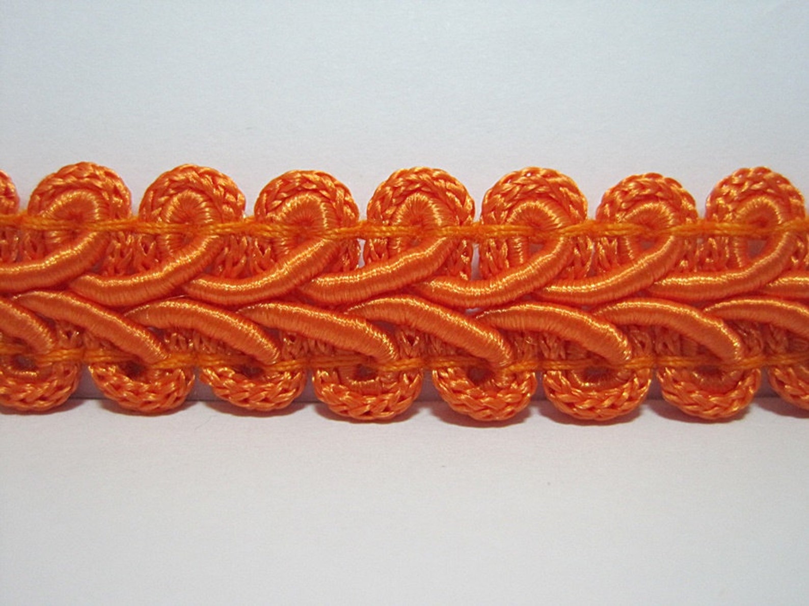 5 Yards 1/2 Orange-red Gimp Braided Trim Gimp Braid - Etsy