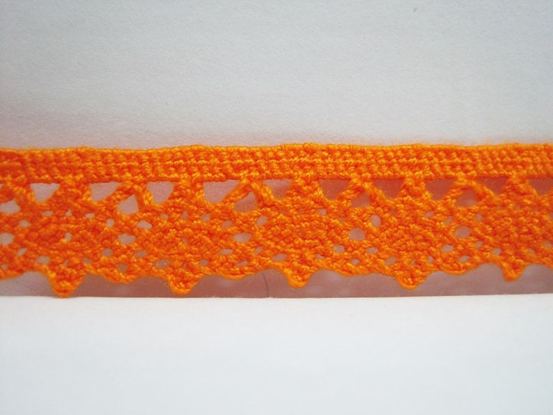 4 Yards Orange Trim Trim Lot Lace Trim Cotton Lace Trim - Etsy