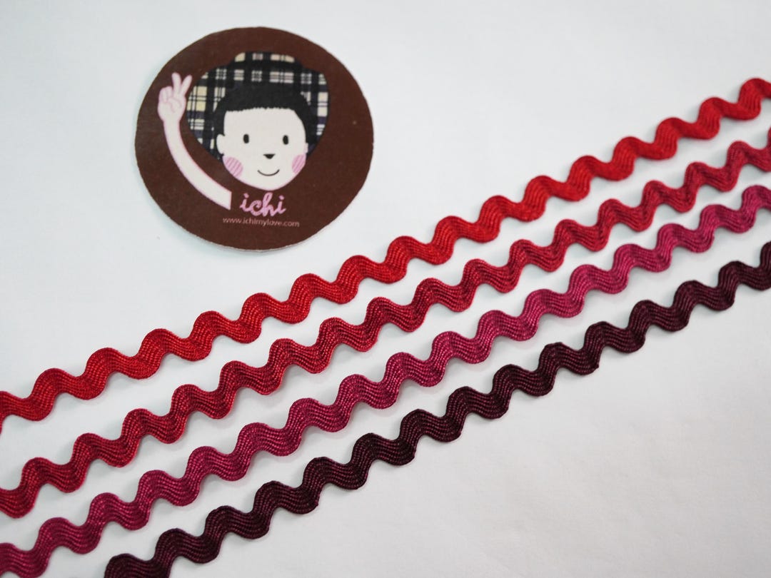 5 Yards1/4" Red Mini Rick Rack - Etsy