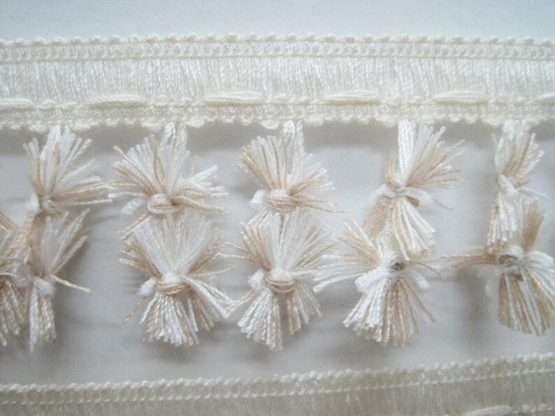 5 Yards Ivory Fly Fringe Ivory Flower Trim Flower Braid - Etsy