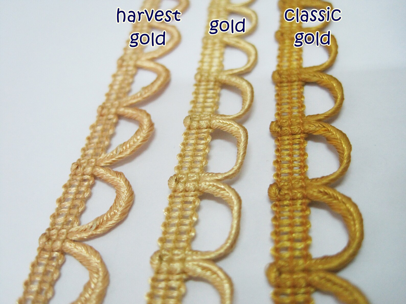 5 Yards Gold Loop Trim Loop Trim Braided Trim Button | Etsy