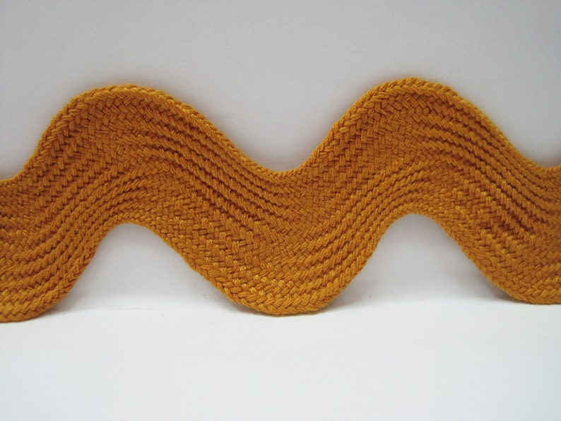 5 Yards Gold Jumbo Rick Rack Trim, Gold Rick Rack, Jumbo Ric Rac, Rick ...