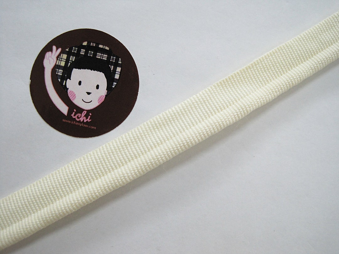 5 Yards Cream Lip Cord Piping, Edge Piping, Decorative Edging, Lip Cord ...