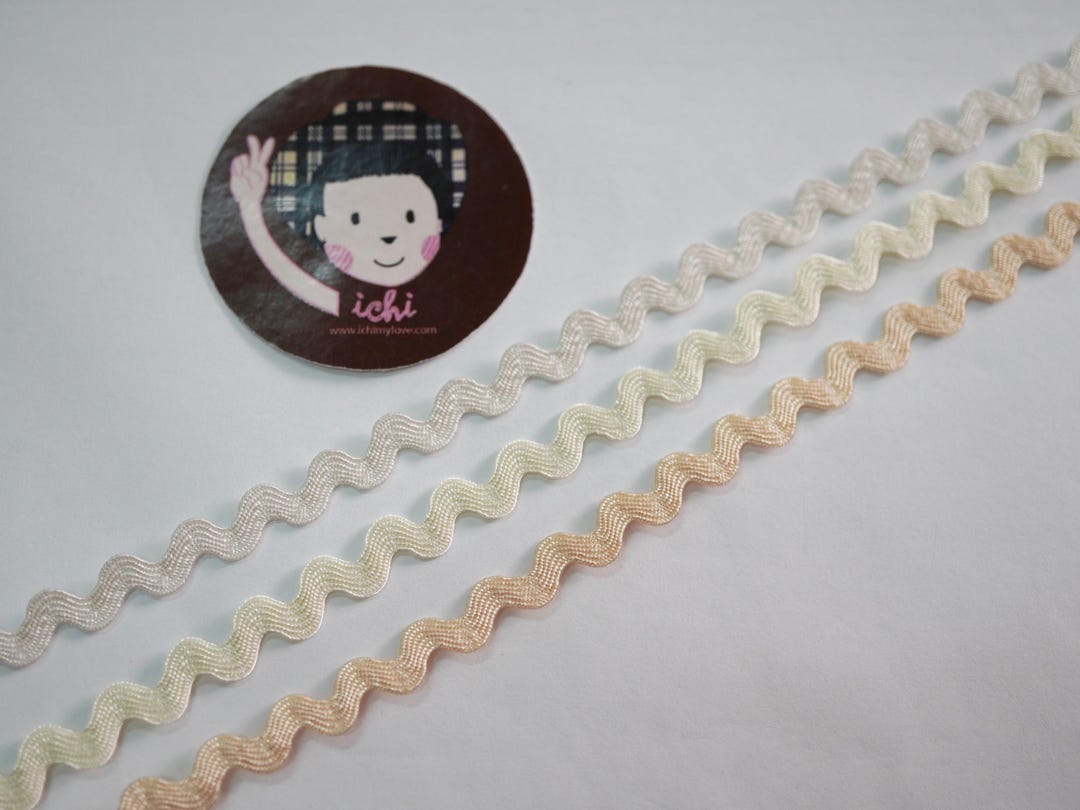5 Yards Cream Mini Rick Rack, Ric Rac Trim, Rick Rack Lot, Zig Zag Trim ...