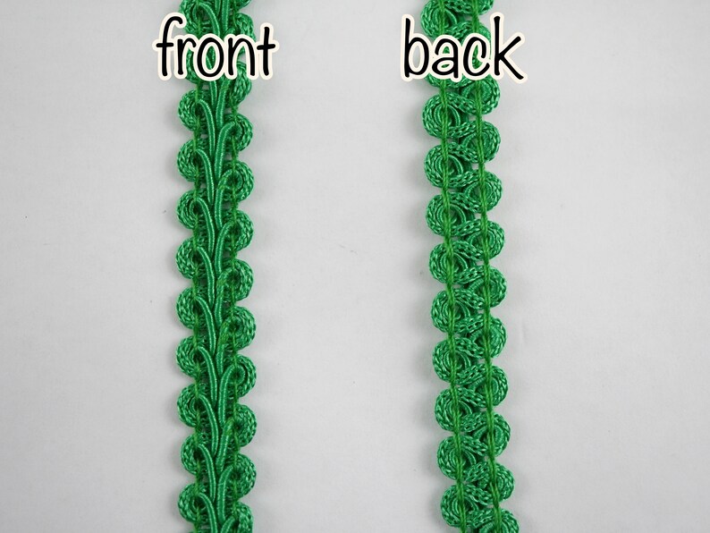 5 Yards 3/8 Green Gimp Braided Trim Gimp Braid Braided - Etsy