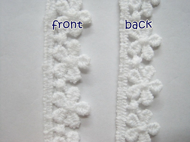 5 Yards 5/8 White Flower Lace Crochet Lace Trim Ivory | Etsy