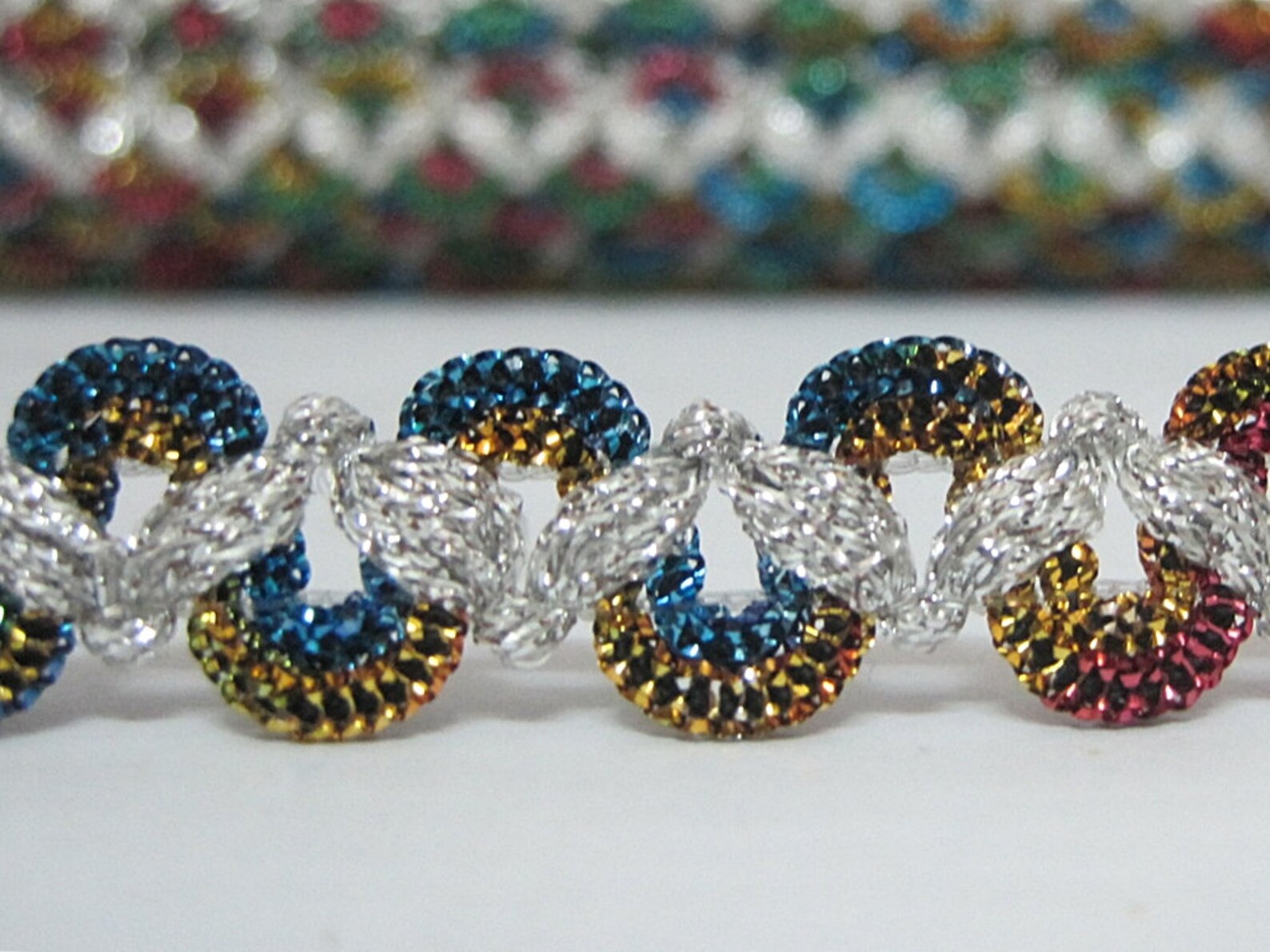 5 Yards Multicolored Metallic Rick Rack Trim Ric Rac Trim | Etsy