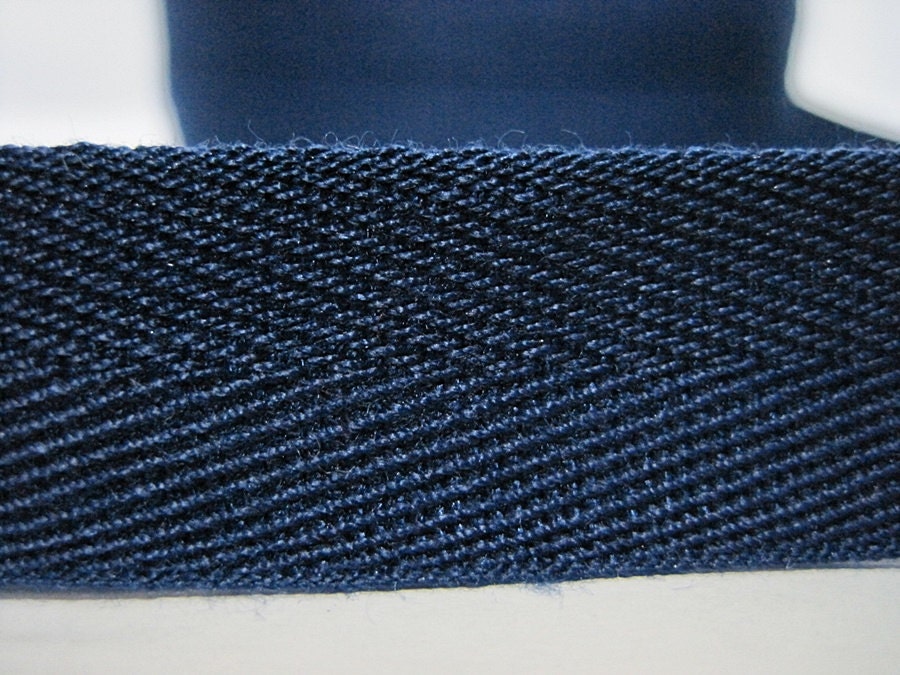 5 Yards 3/4 Navy Blue Wide Herringbone Tape Navy - Etsy