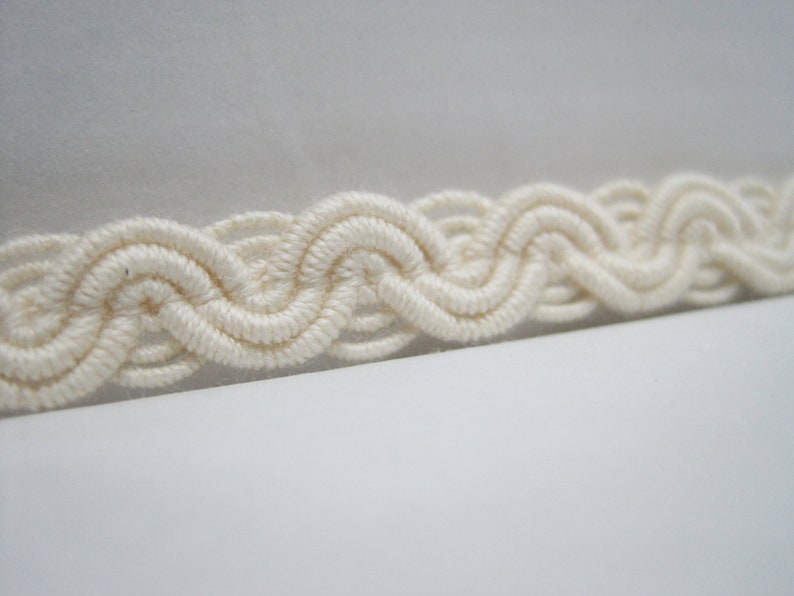 5 Yards 5/16 100% Cotton Braided Trim Natural Trim | Etsy
