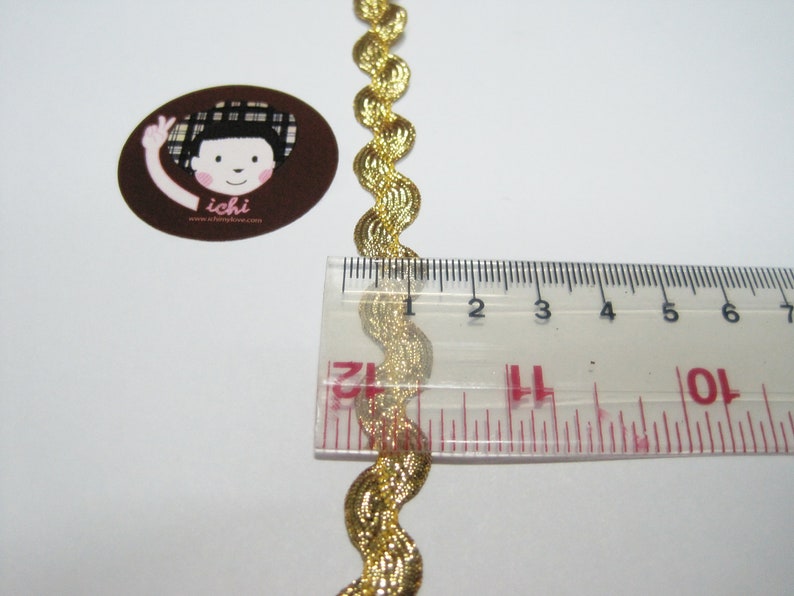 5 Yd 1/2 Light Gold Metallic Rick Rack Trim Gold Trim - Etsy