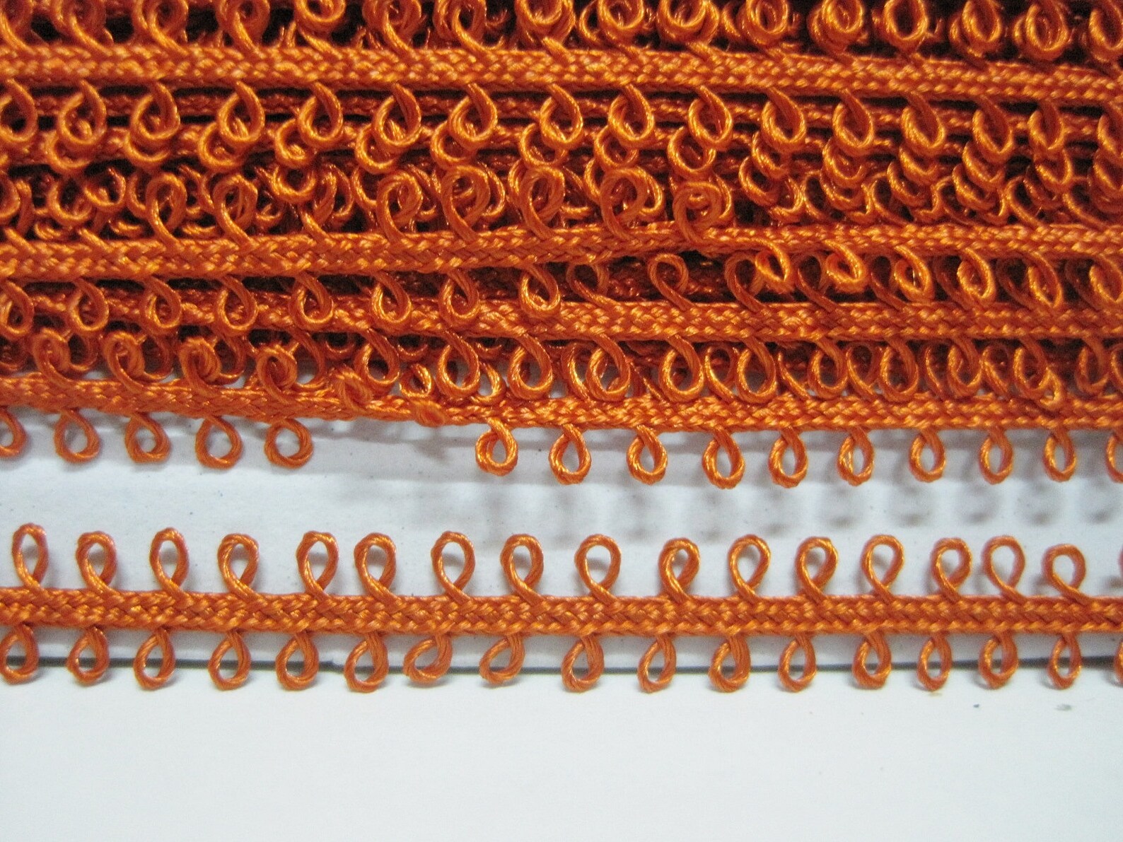 5 Yards Tangerine Picot Trim, Picot Edge Trim, Picot Edge Ribbon, Picot ...