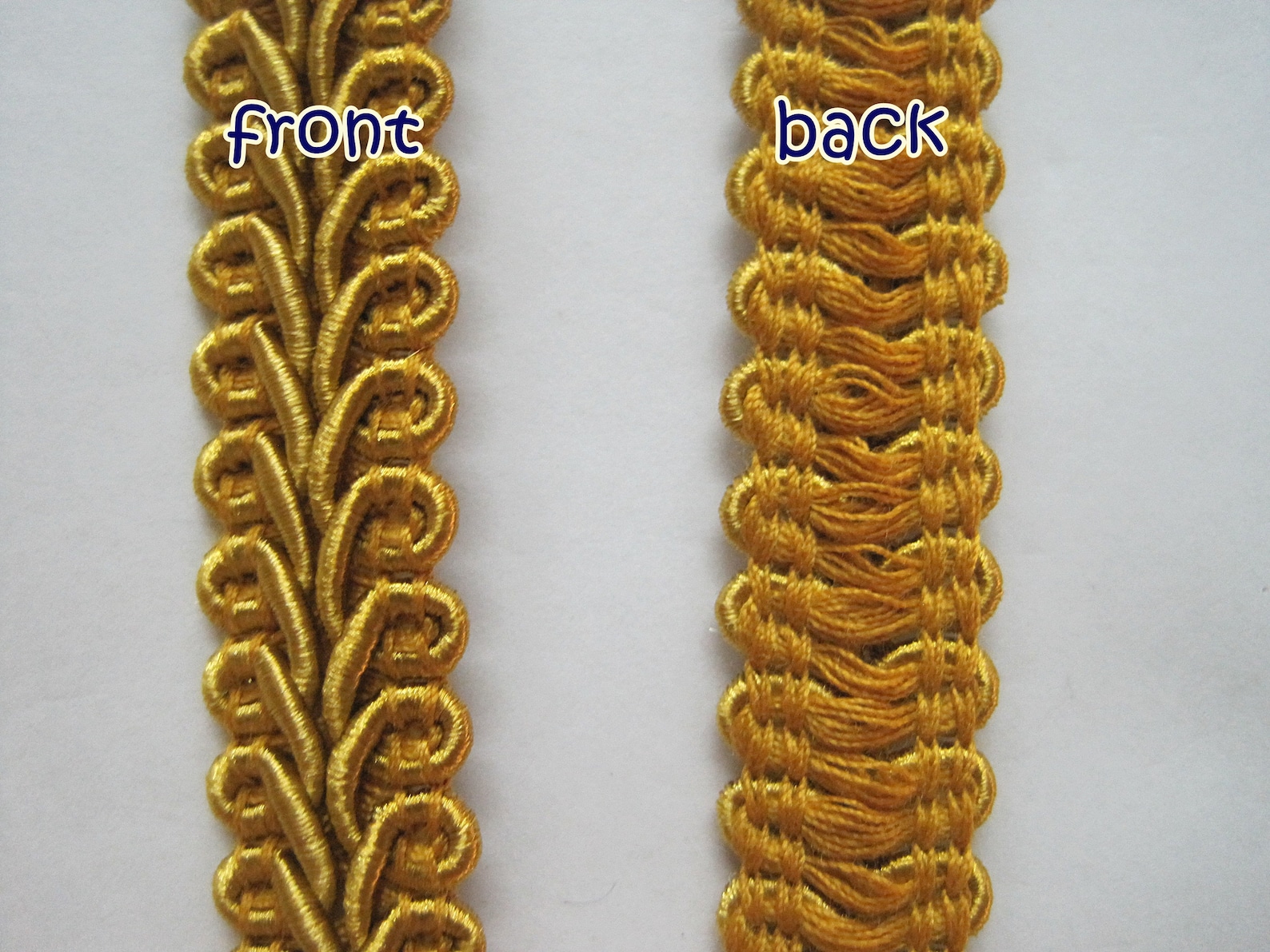 5 Yards 9/16 Classic Gold Gimp Braided Trim Gimp Braid | Etsy